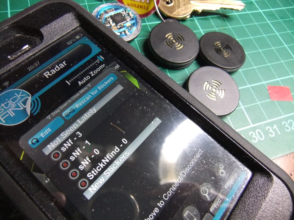 » First impressions of my StickNFind Bluetooth location stickers